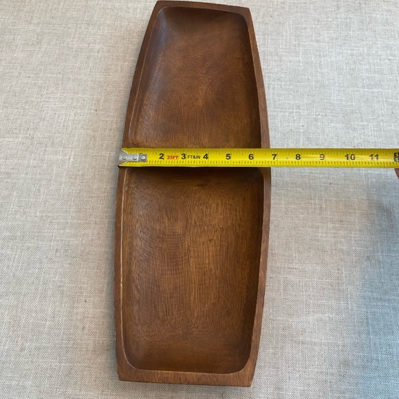 Square Nest | Dining | Vintage 8 Wooden Dish Long Narrow Tray Serving ...